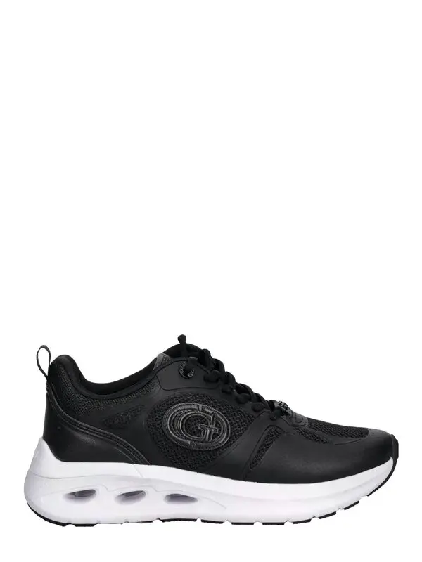 Guess Logo-patch Sneakers - Black