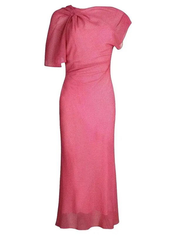 Scanlan Theodore Draped Midi Dress - Pink