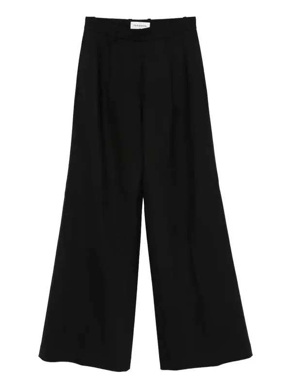 True Royal Karol Pleated Front Trousers - Black