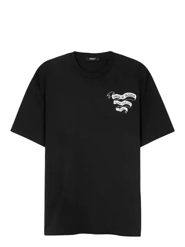 Versace Graphic-print T-shirt - Black