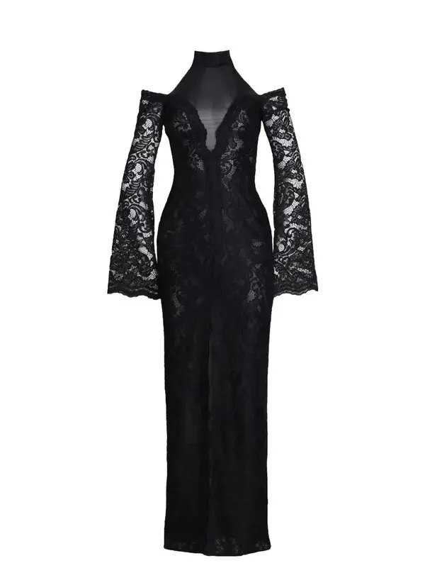 AXEL 113 Raven Lace Gown - Black