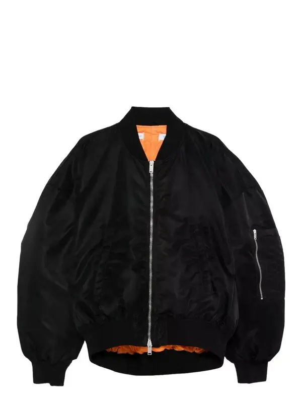 B1ARCHIVE Zip Pocket Bomber Jacket - Black