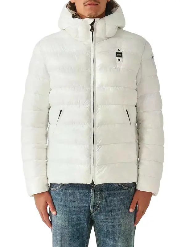 BLAUER. Adams Hooded Padded Jacket - White