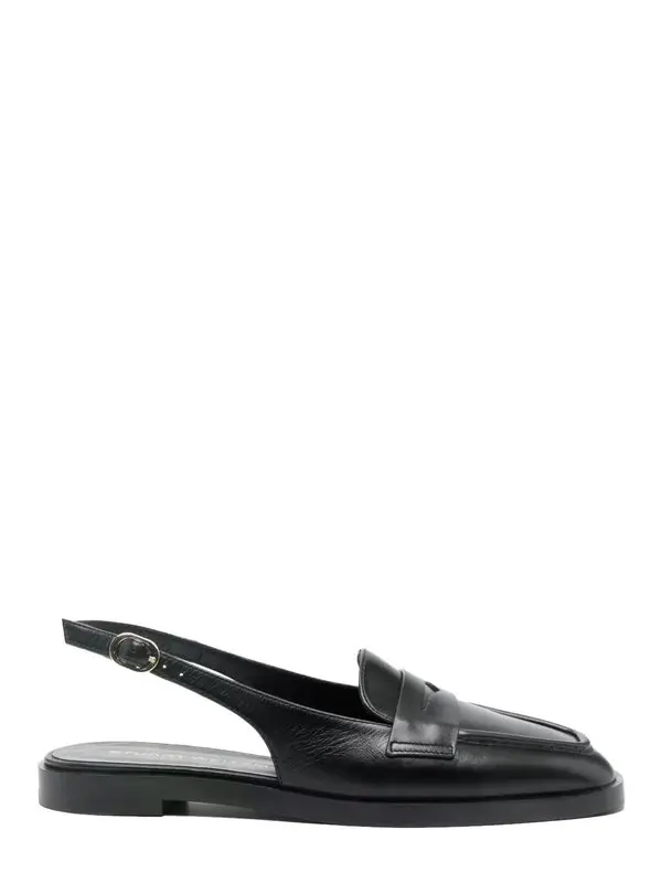 STUART WEITZMAN Slingback Loafers - Black