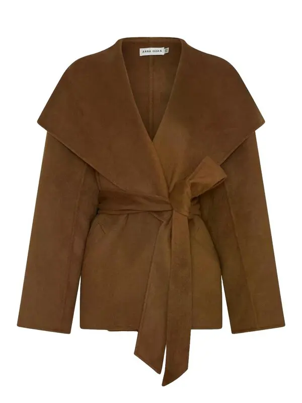 Anna Quan Marais Belted Jacket - Brown