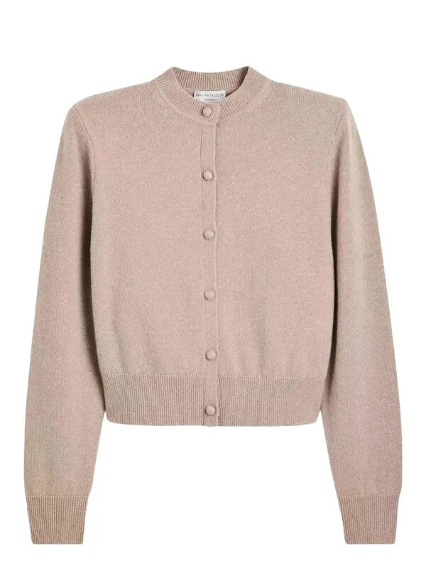 Scanlan Theodore Shoulder-padded Cardigan - Neutrals