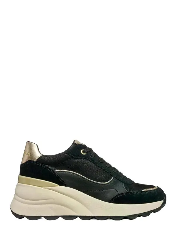 Geox Spherica Platform Sneakers - Black