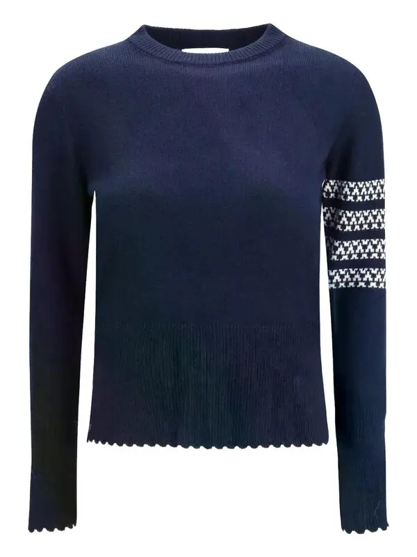 Thom Browne Long-sleeve Crew-neck Jumper - Blue