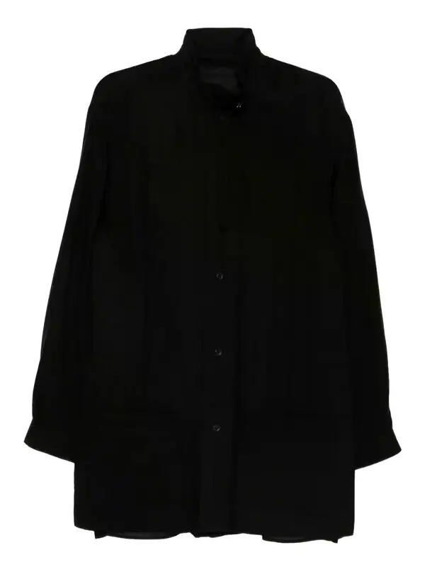 Yohji Yamamoto Padded Shirt Jacket - Black
