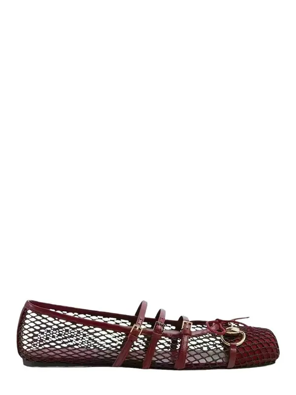 Gucci Strap-detail Ballet Sandals - Red