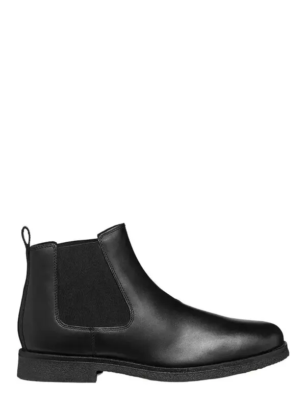 Geox Leather Chelsea Boots - Black