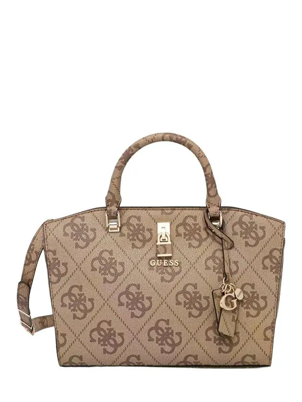 Guess Monogram-pattern Tote - Neutrals