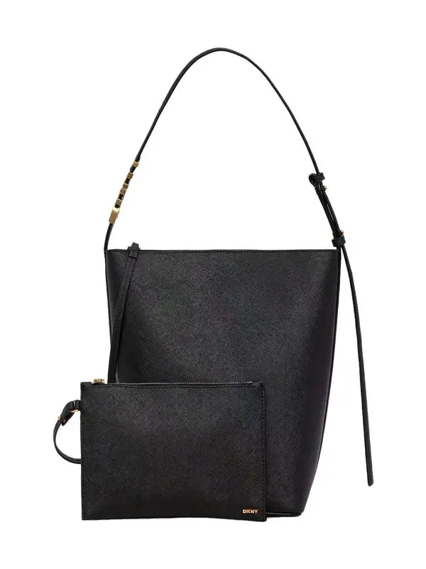 Dkny Tote Bag With Detachable Pouch - Black