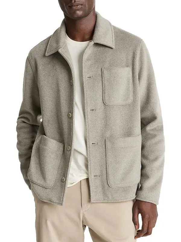 Vince Double Knit Chore Jacket - Dark Dune