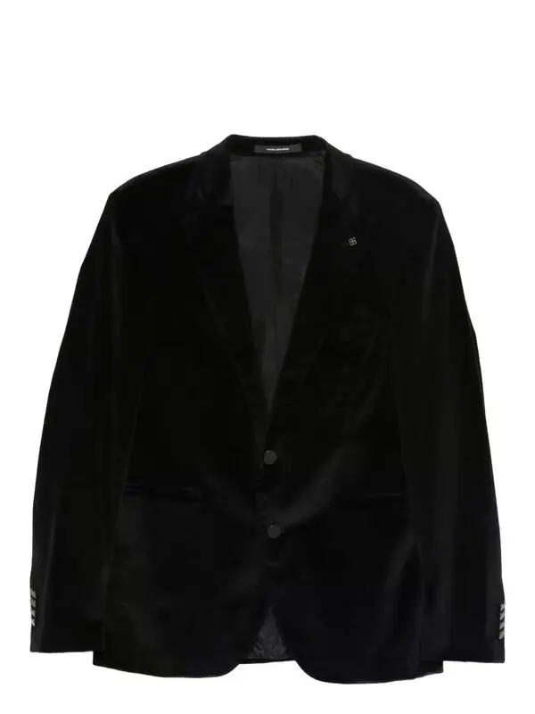Tagliatore Textured Button Jacket - Black