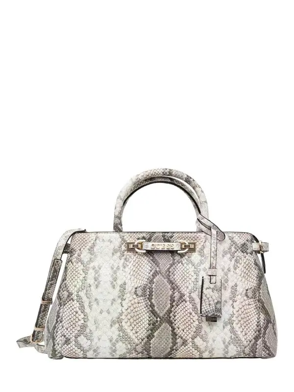 Guess Snake-effect Tote Bag - Grey