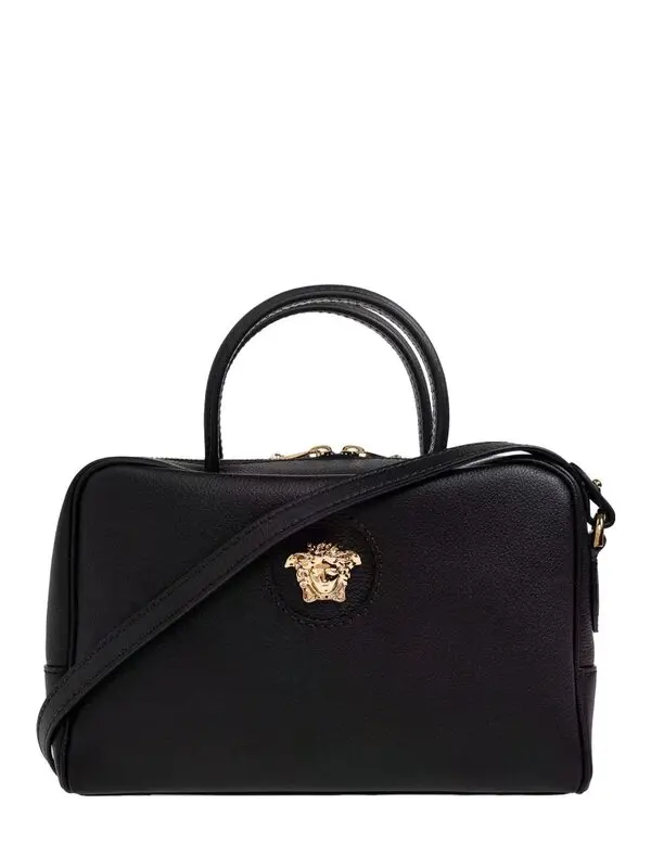 Versace La Medusa Boston Tote Bag - Black