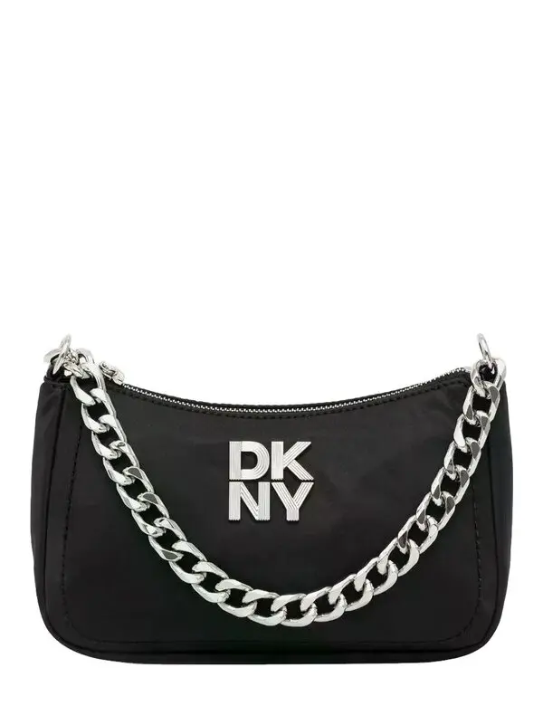 Dkny Logo-detail Chain Shoulder Bag - Black
