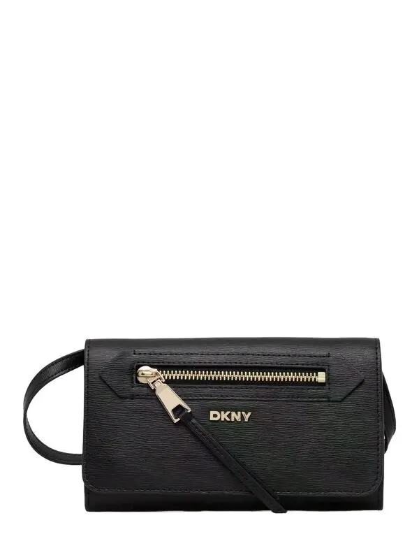 Dkny Zip-pocket Cross Body Bag - Black