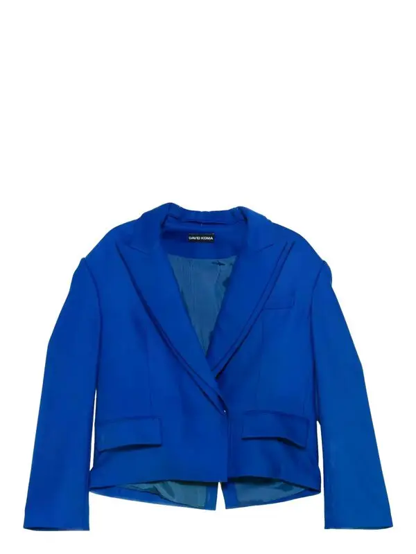 David Koma Double-breasted Jacket - Blue