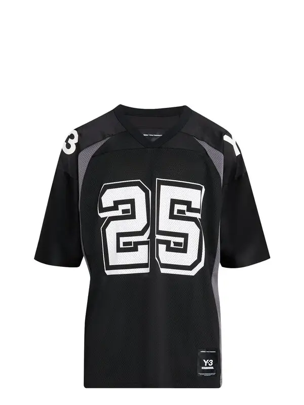 Y3 X Neighborhood Mesh Football Jersey - Black