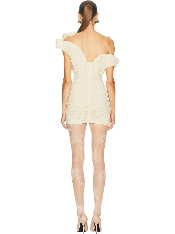Magda Butrym Strapless Mini Dress - Beige