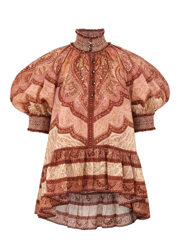 Zimmermann Wanderlust Ruffle Blouse - Multicolour