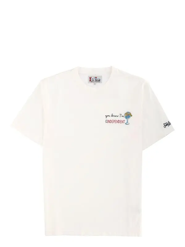 MC2 SAINT BARTH T-shirt With Print - White