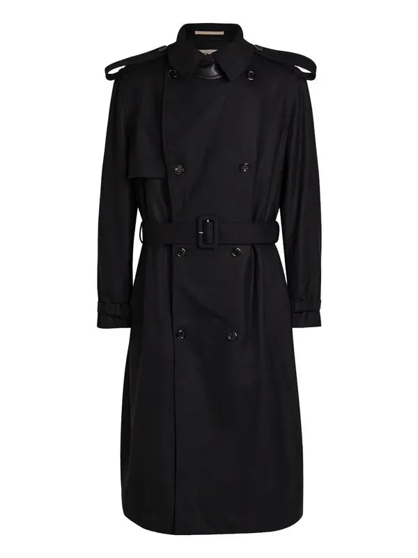 S.S.DALEY Marlowe Belted Wool Trench Coat - Black