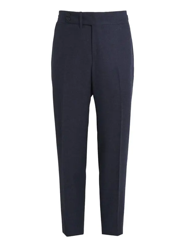 Isaia Wool-cashmere Casalnuovo Trousers - Blue