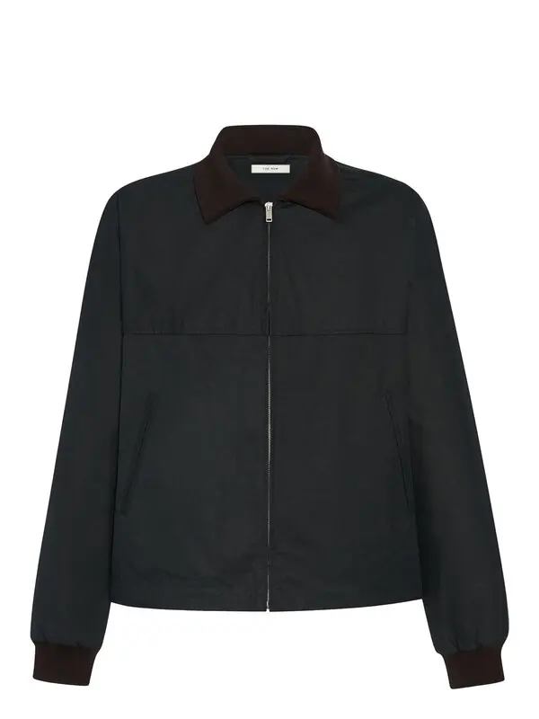 THE ROW Mantis Cotton Jacket - Black