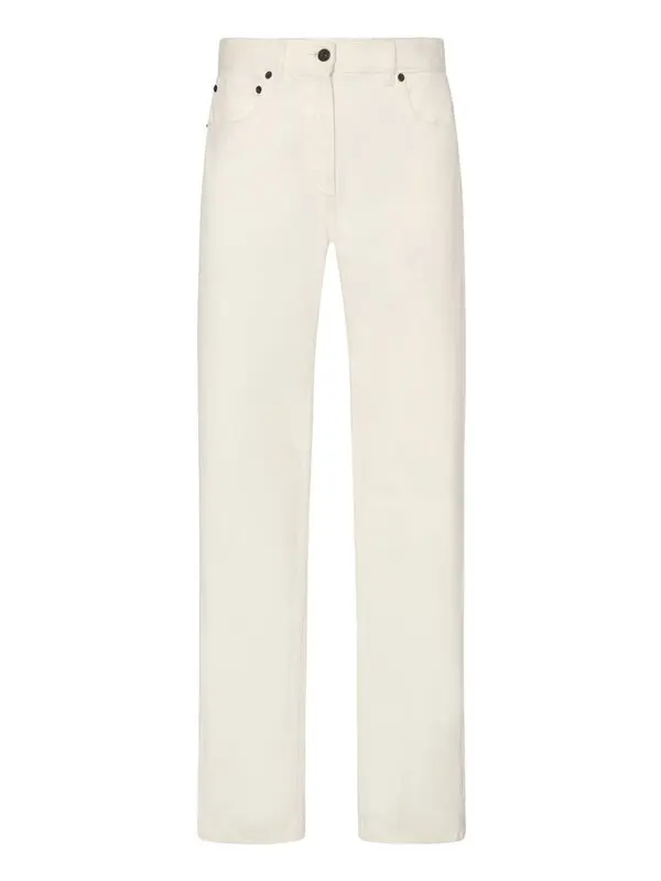 THE ROW Burty Straight Jeans - White