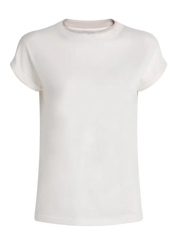 Eleventy Cotton Double Crew-neck T-shirt - Ivory