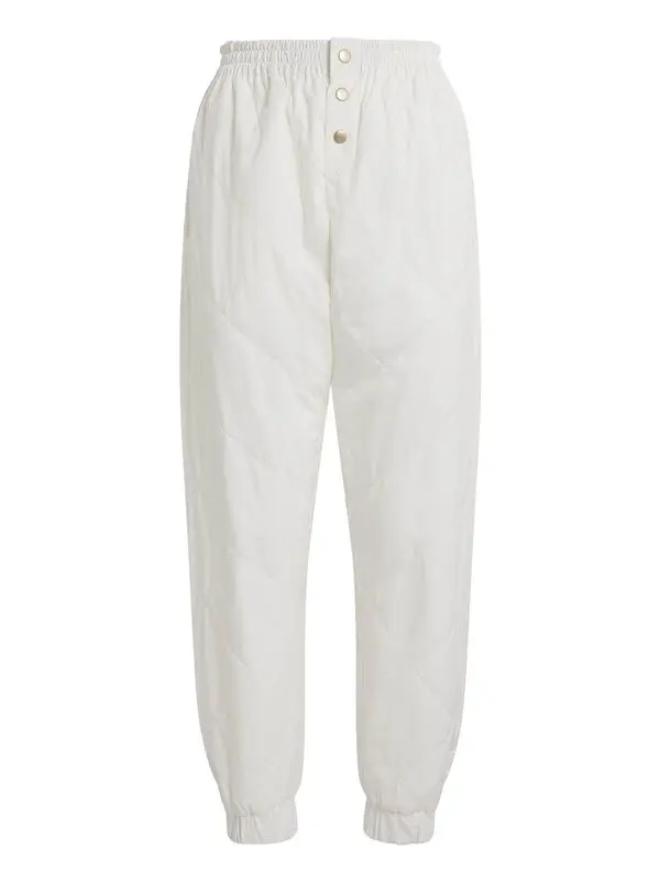 Eleventy Quilted Trousers - White