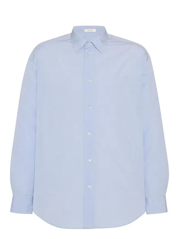 THE ROW Granada Cotton Shirt - Blue