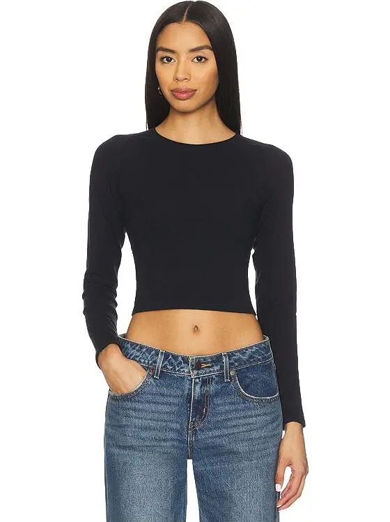 Free People We The Free Protagonist Long Sleeve - Black