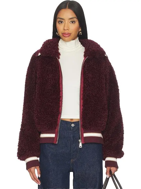 Essentiel Antwerp Iwill Faux Fur Jacket - Margot Mauve
