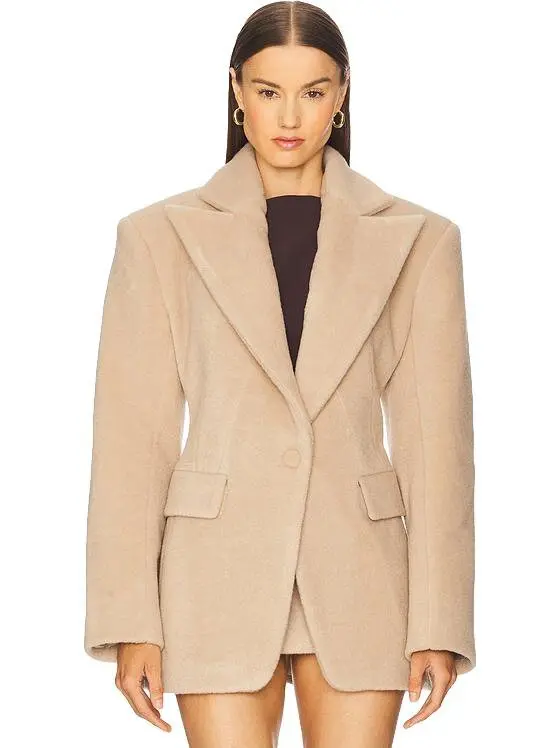 CEREN OCAK Single-breasted Jacket - Beige
