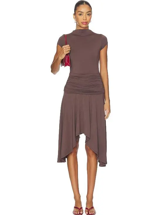 GEEL Elodie Dress - Hickory Brown