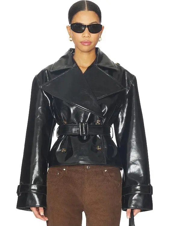 LAMARQUE Delania Faux Leather Jacket - Black