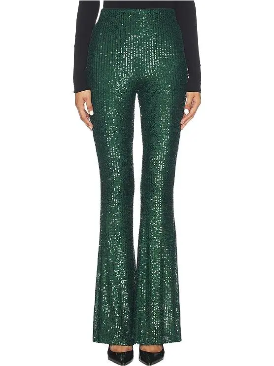 Show Me Your Mumu Mercury Bells Pant - Emerald Sequins