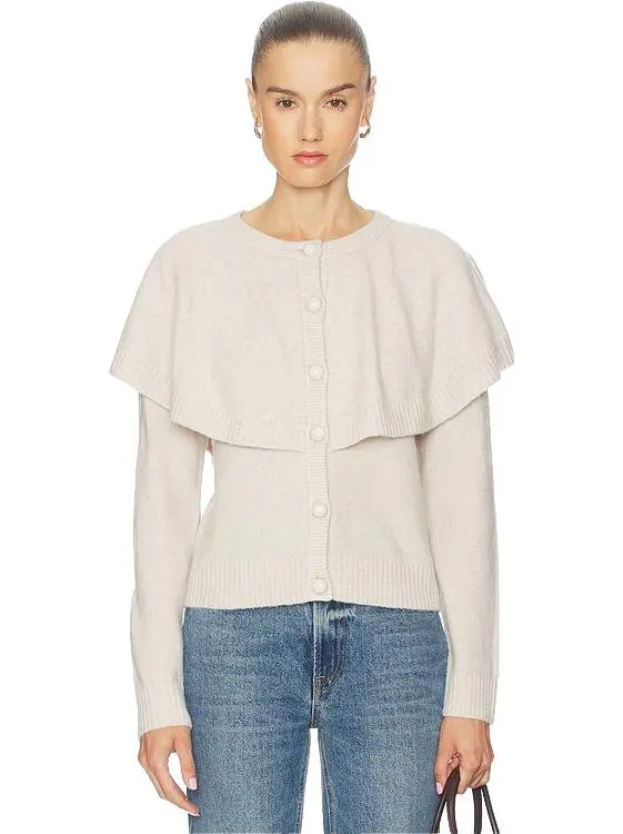 Lna Holly Cape Cardigan - Blush Ivory