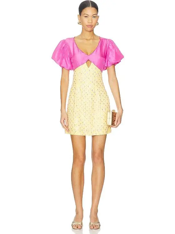 LA FUORI Lime Candy Mini Dress - Multi