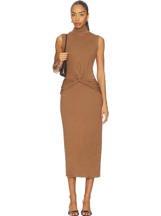 Astr The Label Riana Dress - Chestnut