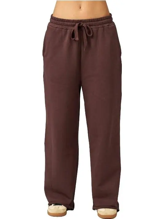 GOTTEX BEACH LIFE Wide Leg Sweatpants - Brown