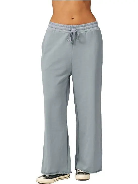 GOTTEX BEACH LIFE Wide Leg Sweatpants - Light-blue