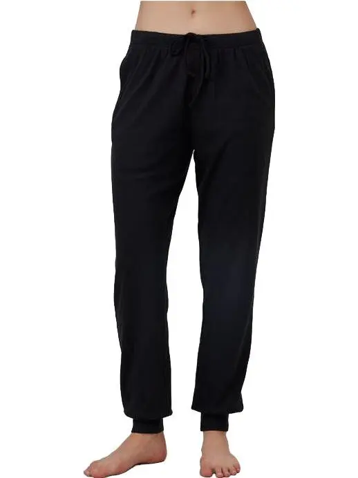 GOTTEX BEACH LIFE Sandy Days Loungewear Jogger Bottoms - Black