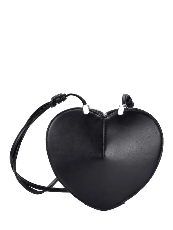 ADORNIA Heart Crossbody Bag - Black
