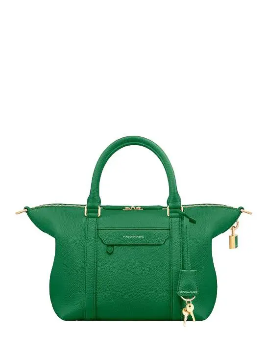 MAISON DE SABRE Small Leather Weekender - Emerald Green