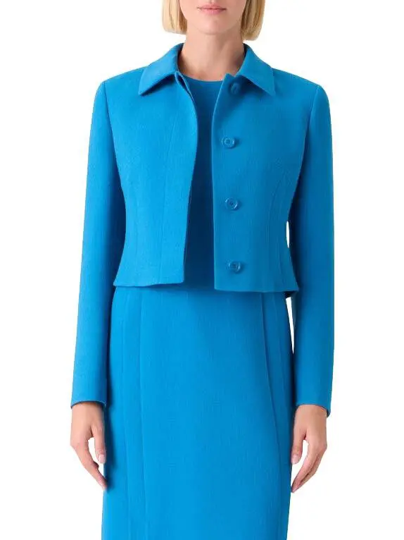 Akris Helios Cropped Jacket - Twilight